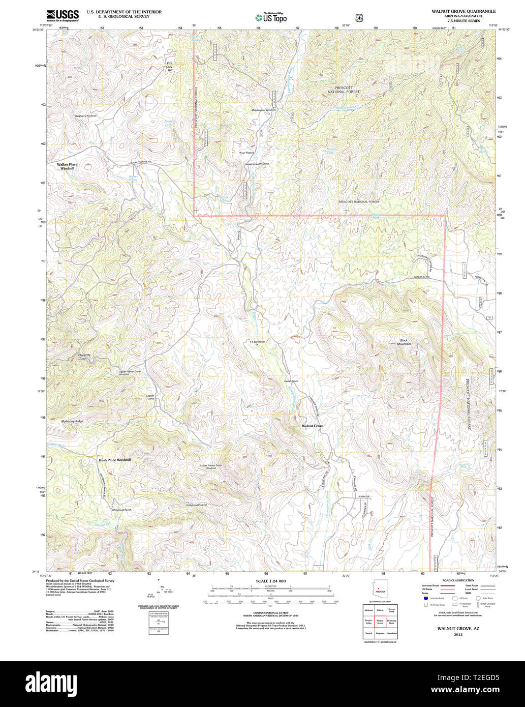 Walnut grove map hi-res stock photography and images - Alamy