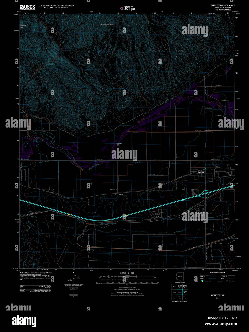 Map Of Wellton High Resolution Stock Photography and Images - Alamy