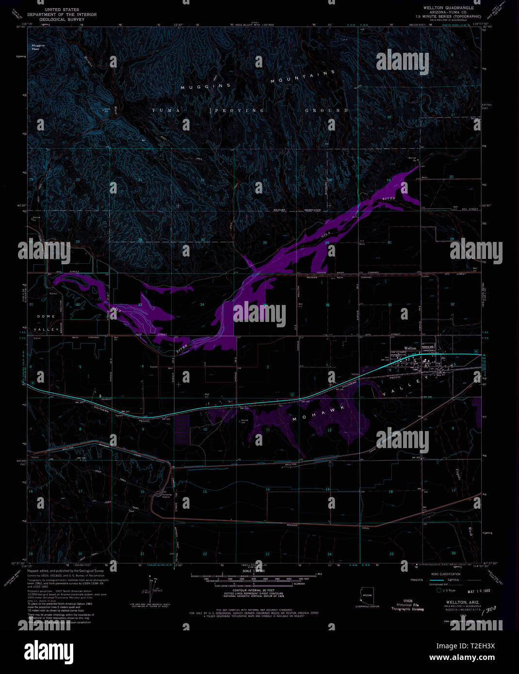 Wellton map hi-res stock photography and images - Alamy