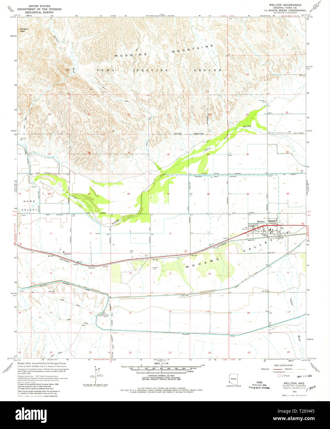 Map Of Wellton High Resolution Stock Photography and Images - Alamy