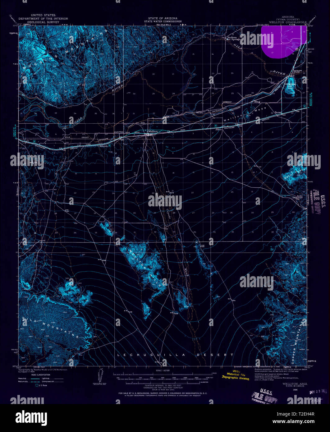 Map Of Wellton High Resolution Stock Photography and Images - Alamy