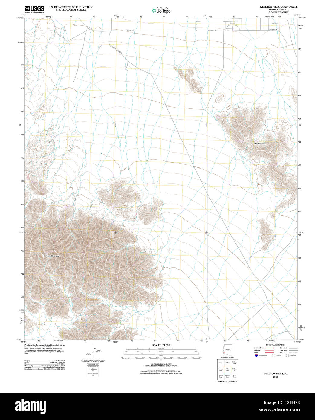 Wellton map hi-res stock photography and images - Alamy