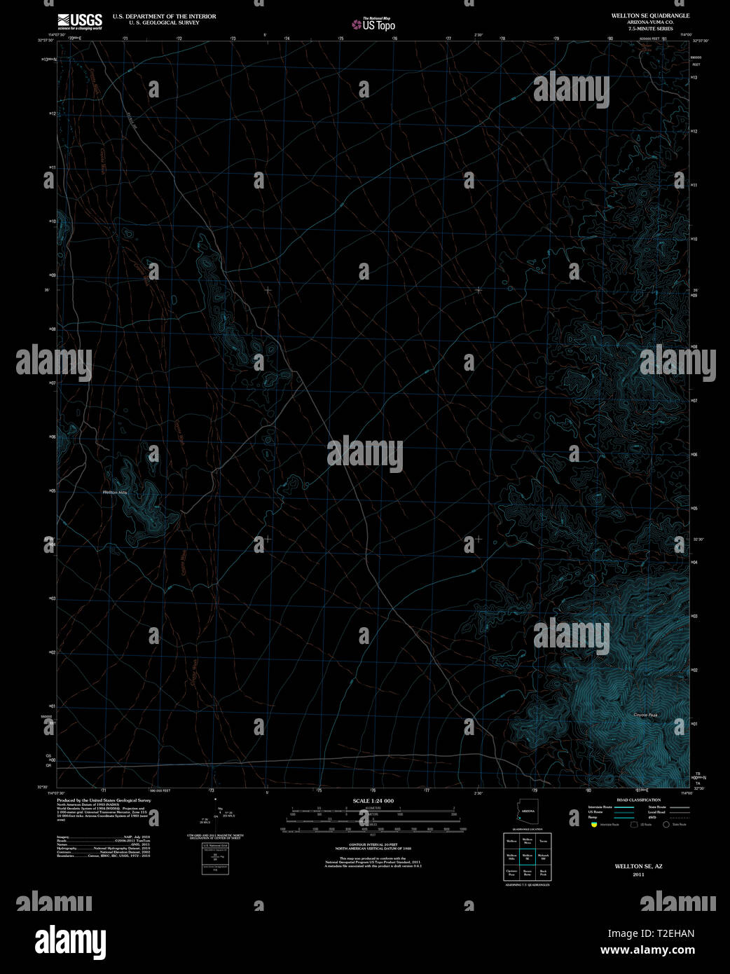 Wellton map hi-res stock photography and images - Alamy