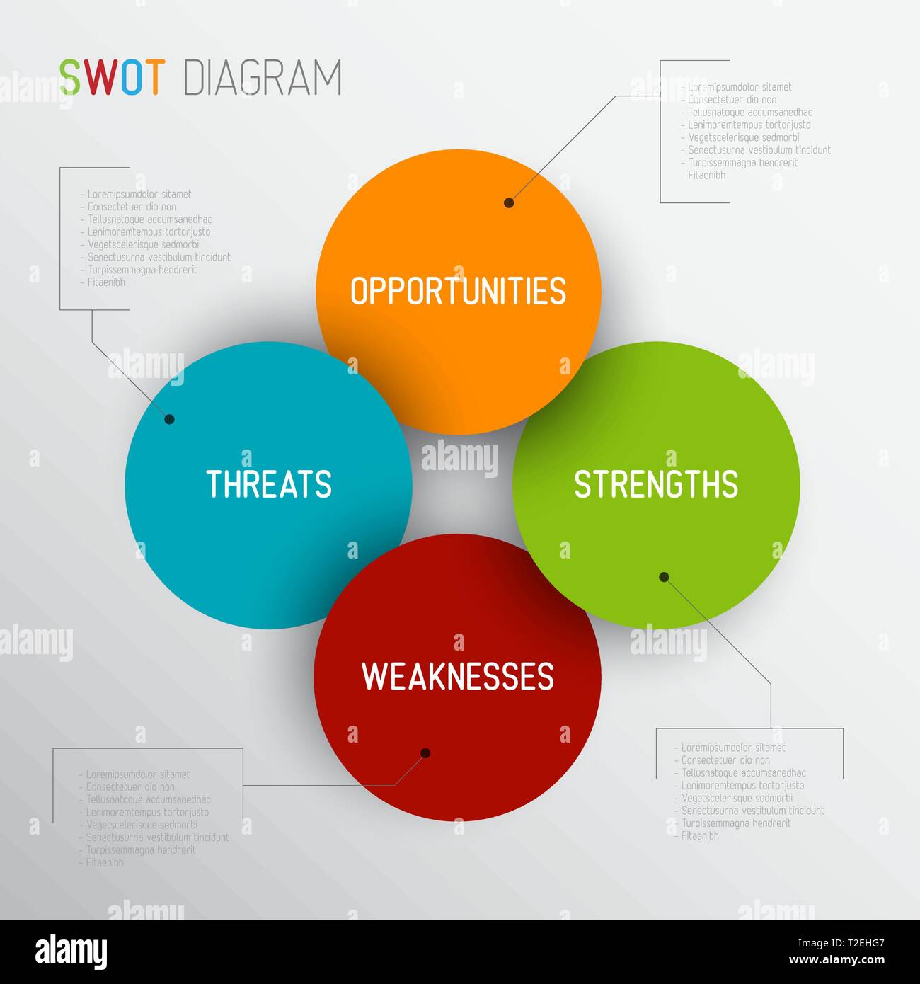 Vector light SWOT illustration Stock Vector Image & Art - Alamy