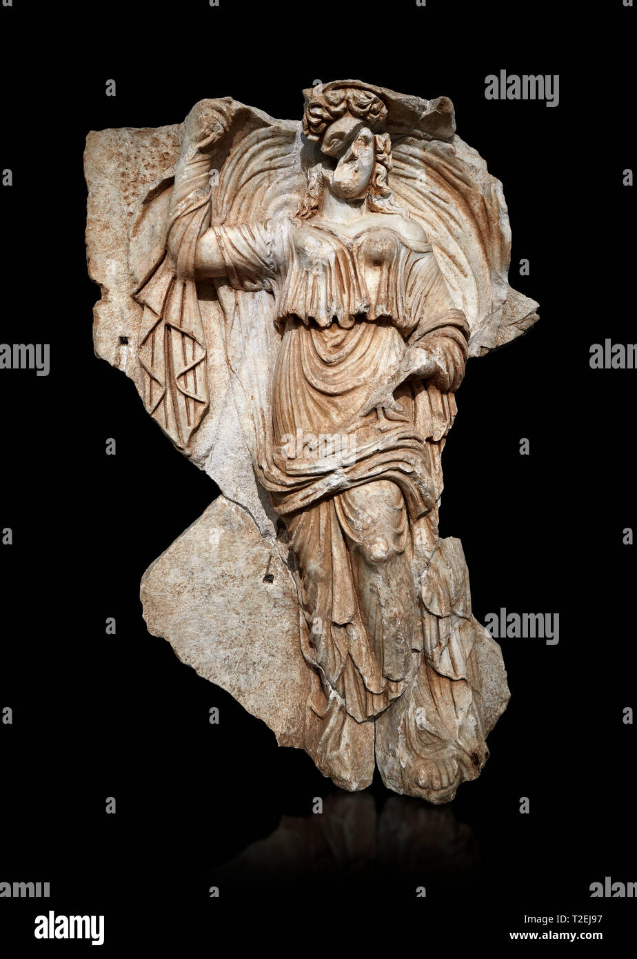 Roman SSebasteion relief sculpture of the goddess Herma (day ...