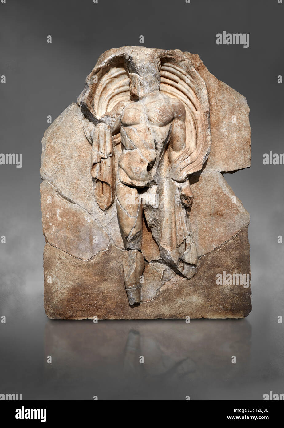 Roman Sebasteion relief sculpture of the god Okeanos (Ocean ...