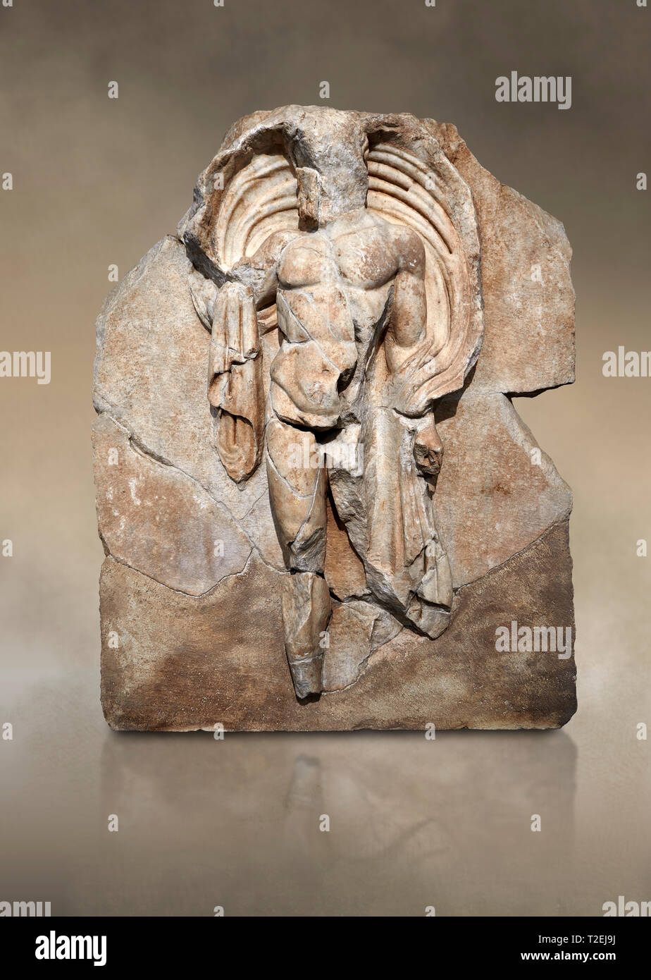 Roman Sebasteion relief sculpture of the god Okeanos (Ocean ...