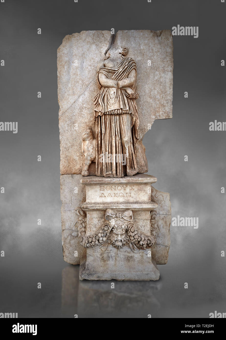 Roman Sebasteion relief sculpture of Ethnos of the Dacians Aphrodisias ...