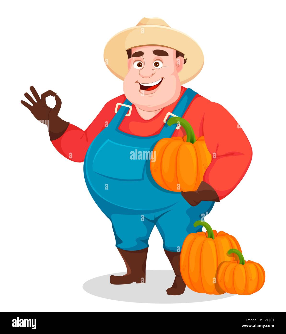 Fat pumpkin Stock Vector Images - Alamy