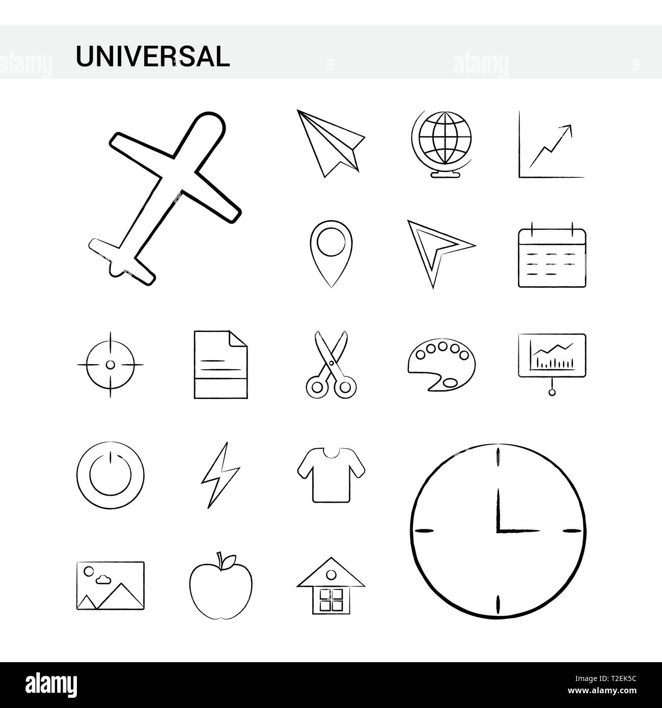 Current plane Stock Vector Images - Alamy