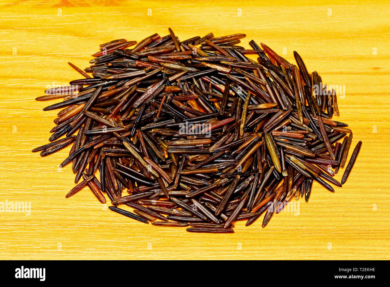 Bunch of Traditional Chinese black wild rice Stock Photo - Alamy