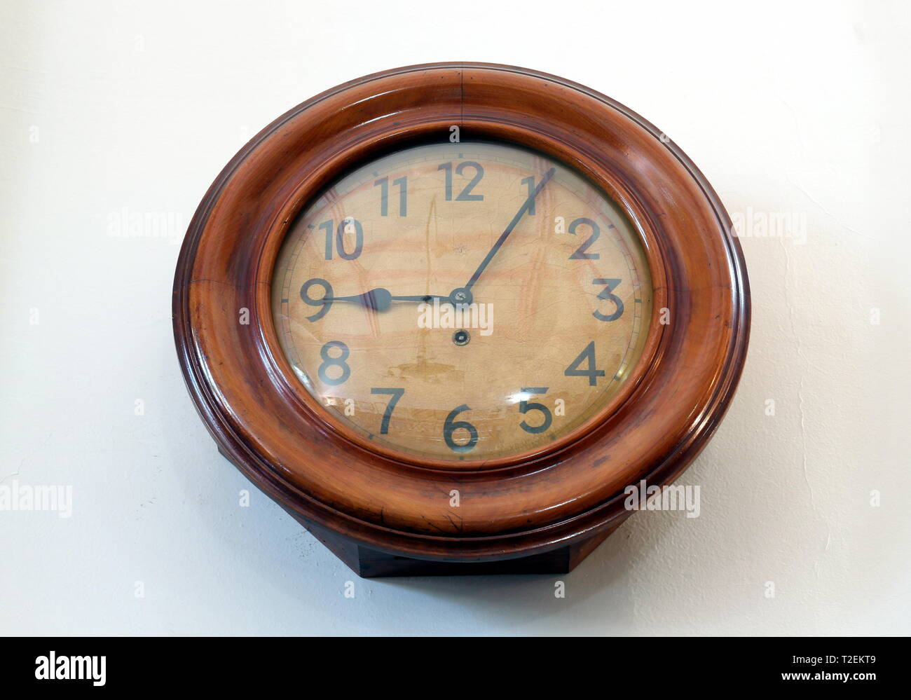 Antique Wall Clock Stock Photo - Alamy