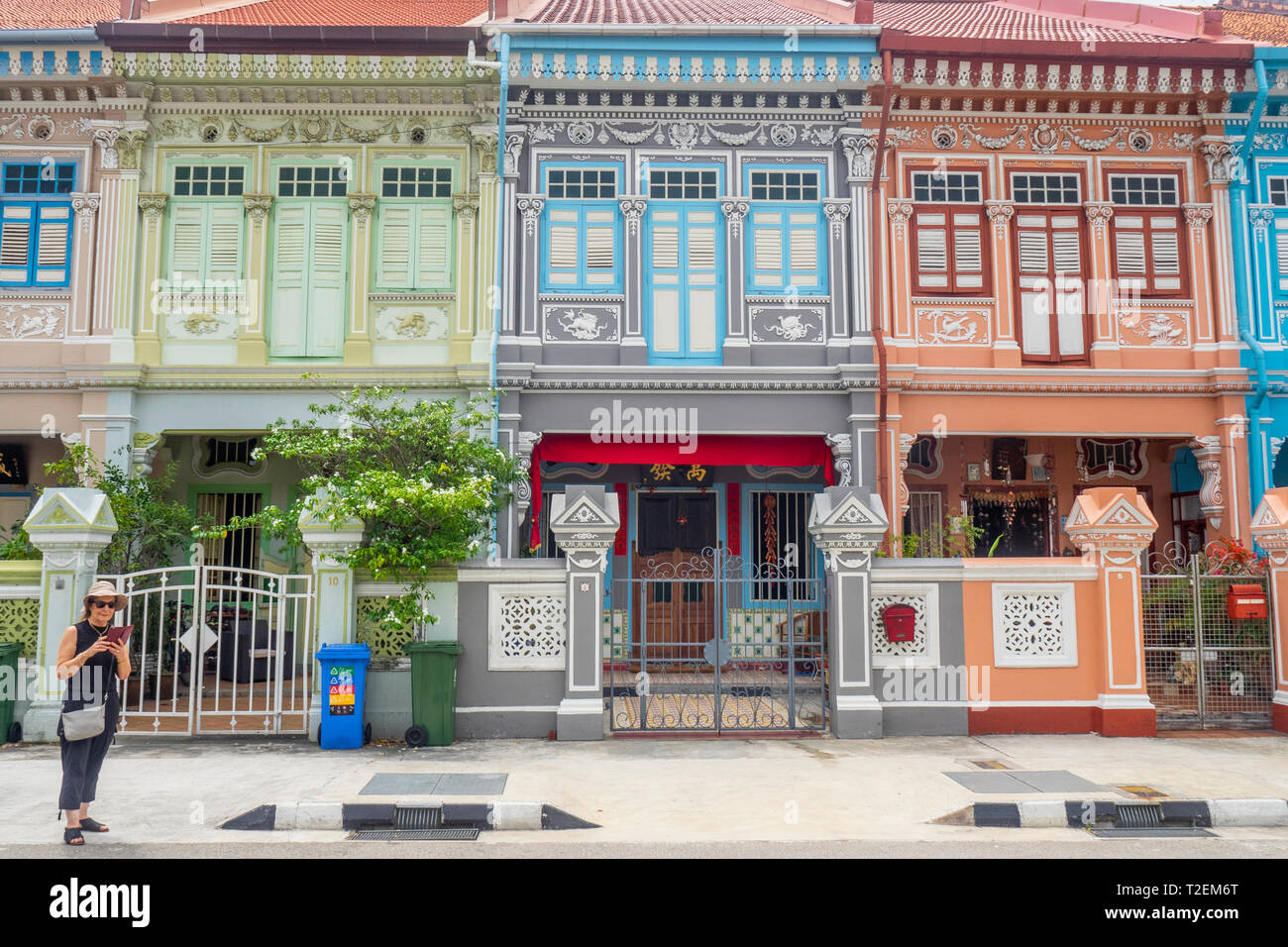 Colourful Peranakan terraced houses popular with instagrammers on Koon ...