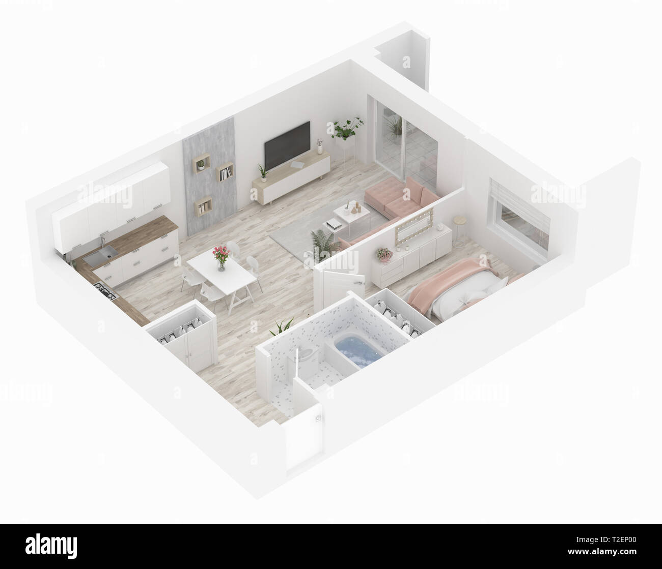 Home floor plan top view. Apartment interior isolated on white ...
