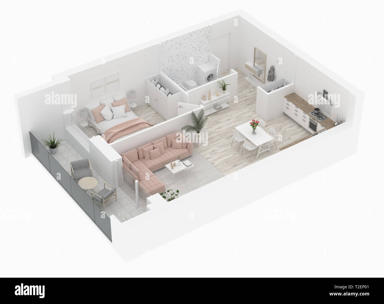 Home floor plan top view. Apartment interior isolated on white ...