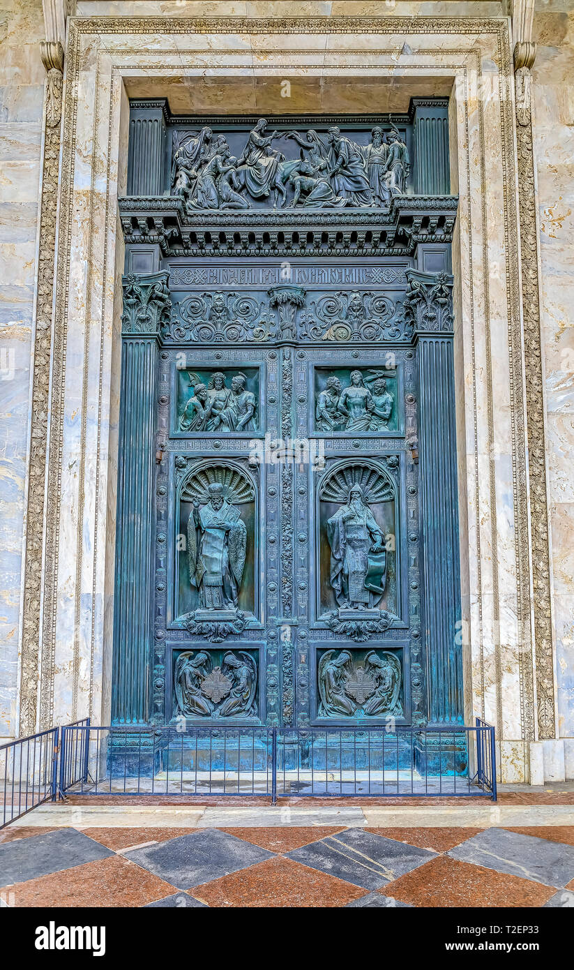 Saint Petersburg, Russia - September 10, 2017: Ornate details of the ...