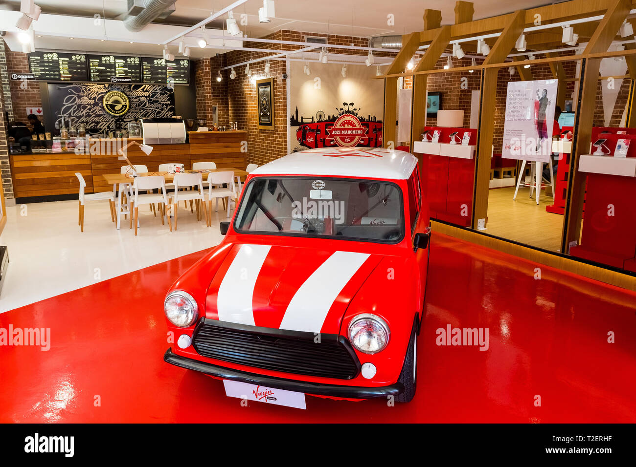 Johannesburg, South Africa - October 03 2013: Inside Interior of a ...