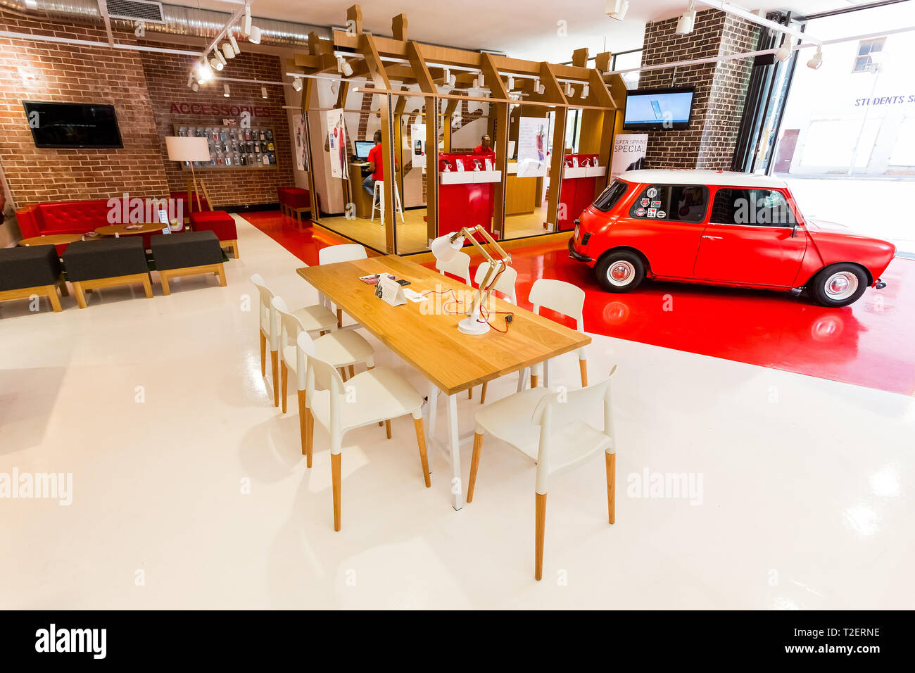 Johannesburg, South Africa - October 03 2013: Inside Interior of a ...