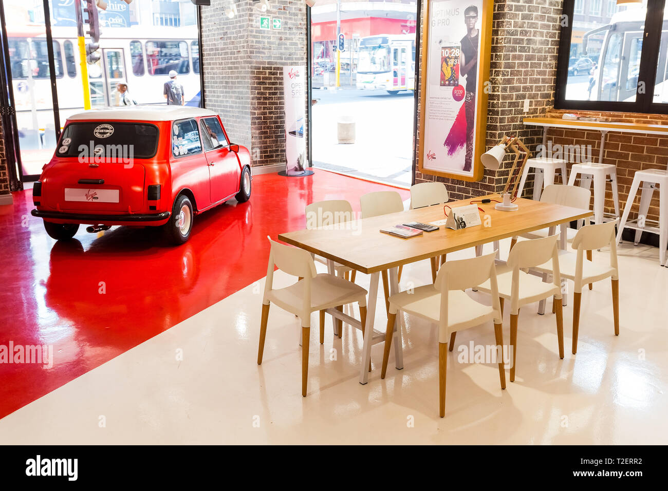 Johannesburg, South Africa - October 03 2013: Inside Interior of a ...