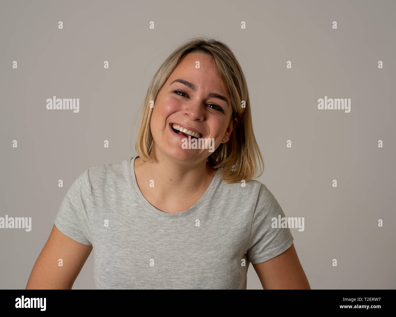 Pretty caucasian woman hi-res stock photography and images - Alamy