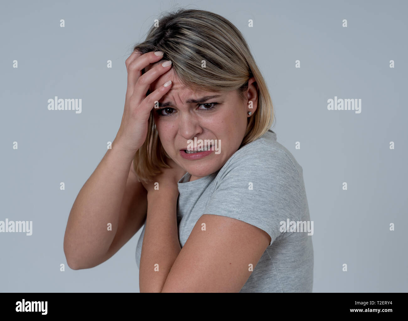 Scary woman portrait hi-res stock photography and images - Alamy