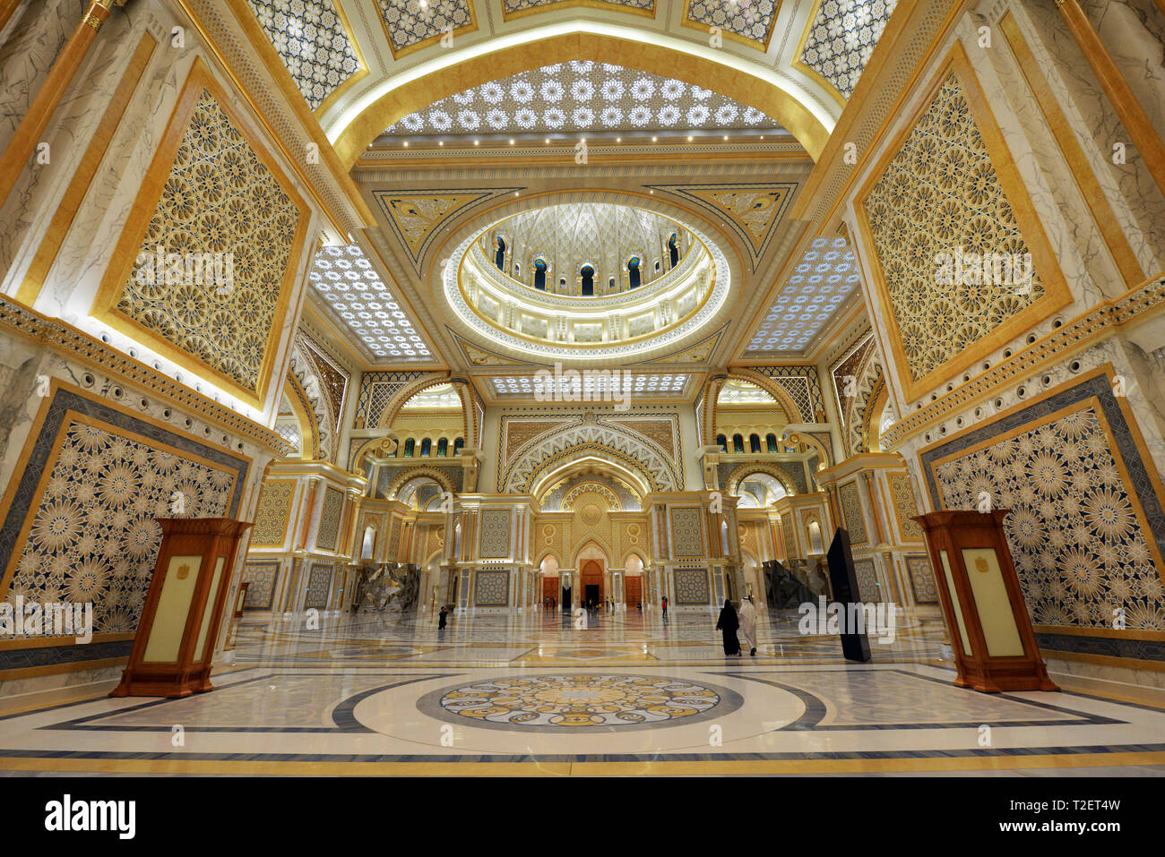 The beautiful Qasr Al Watan - Presidential palace in Abu Dhabi, UAE ...