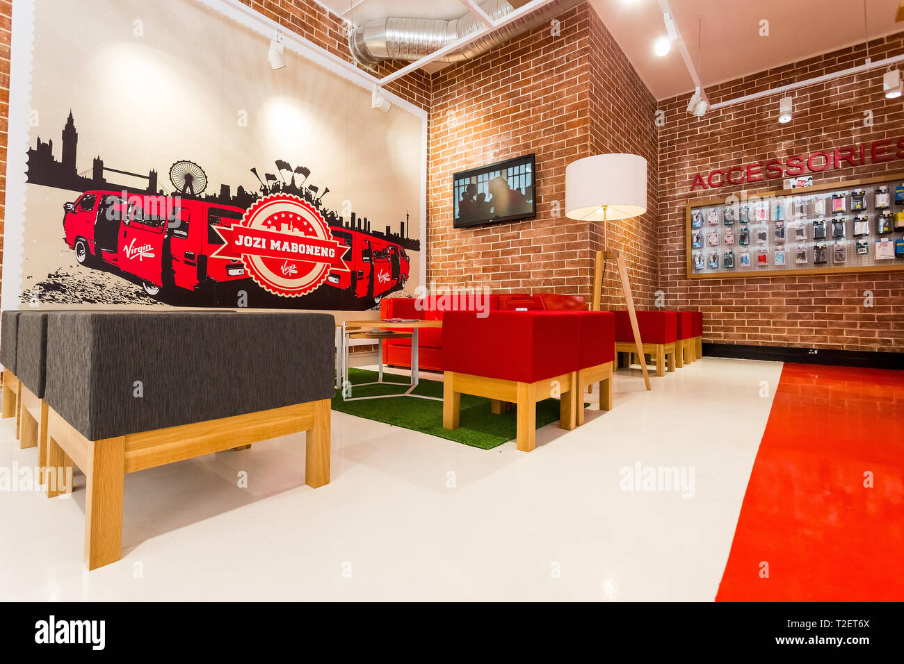 Johannesburg, South Africa - October 03 2013: Inside Interior of a ...