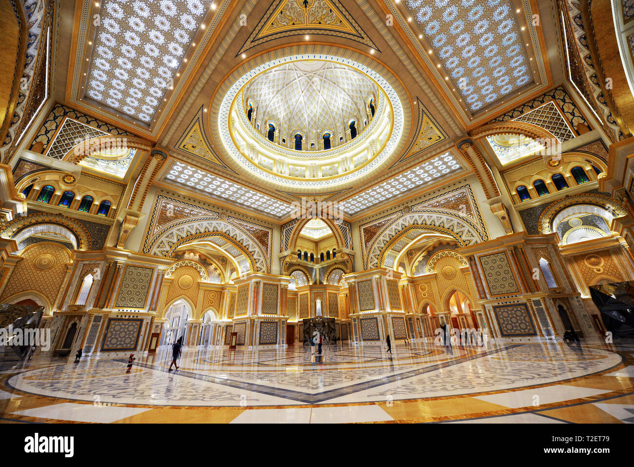 The beautiful Qasr Al Watan - Presidential palace in Abu Dhabi, UAE ...