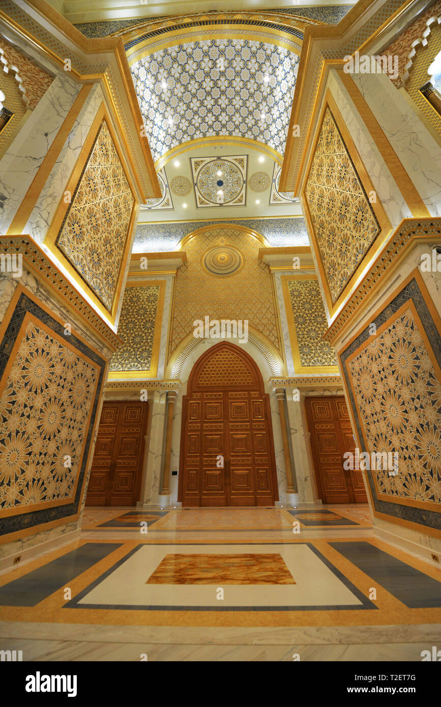 The beautiful Qasr Al Watan - Presidential palace in Abu Dhabi, UAE ...