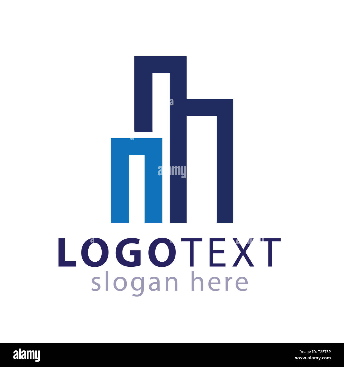 Vector logo design template building hi-res stock photography and ...