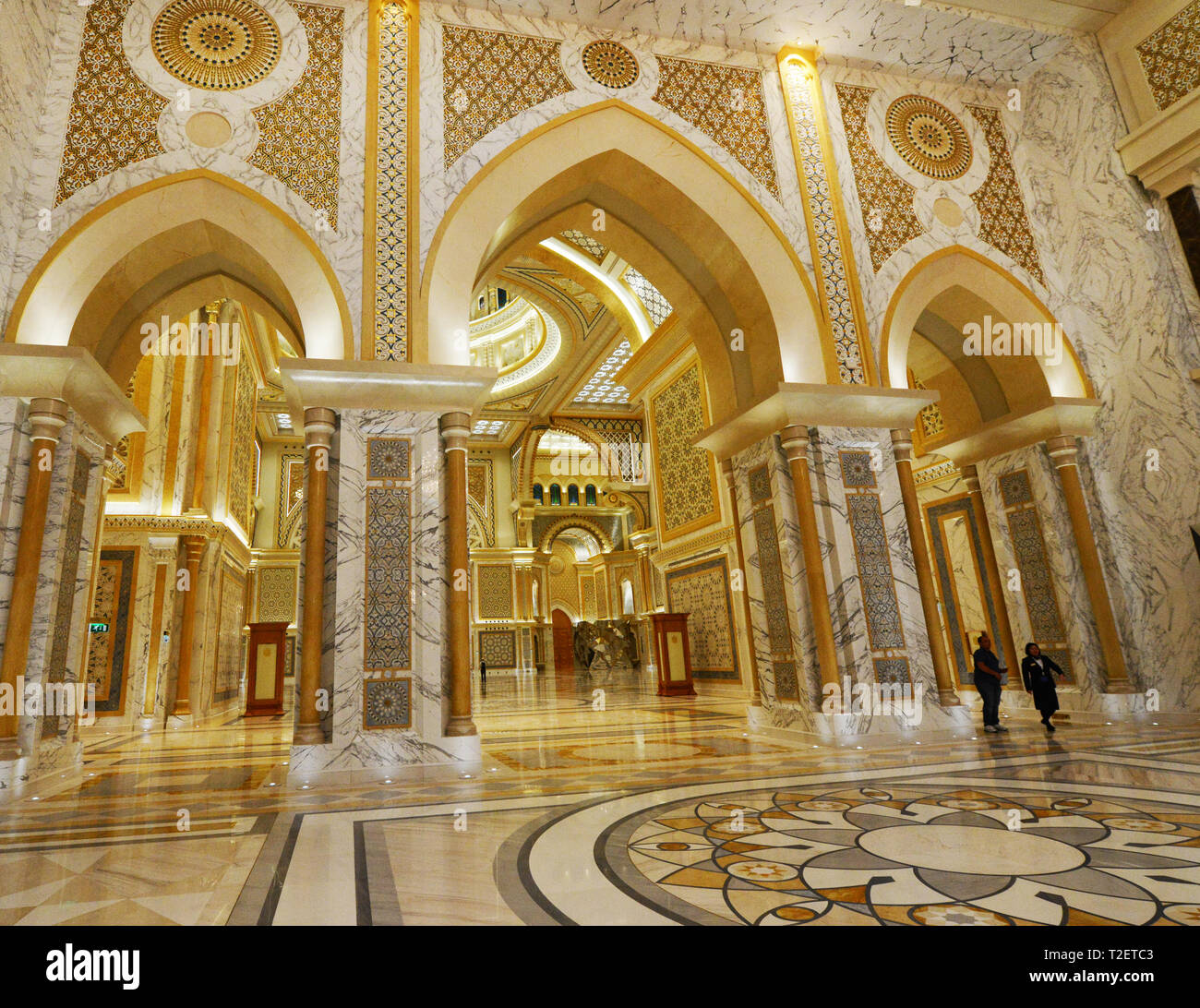 The beautiful Qasr Al Watan - Presidential palace in Abu Dhabi, UAE ...