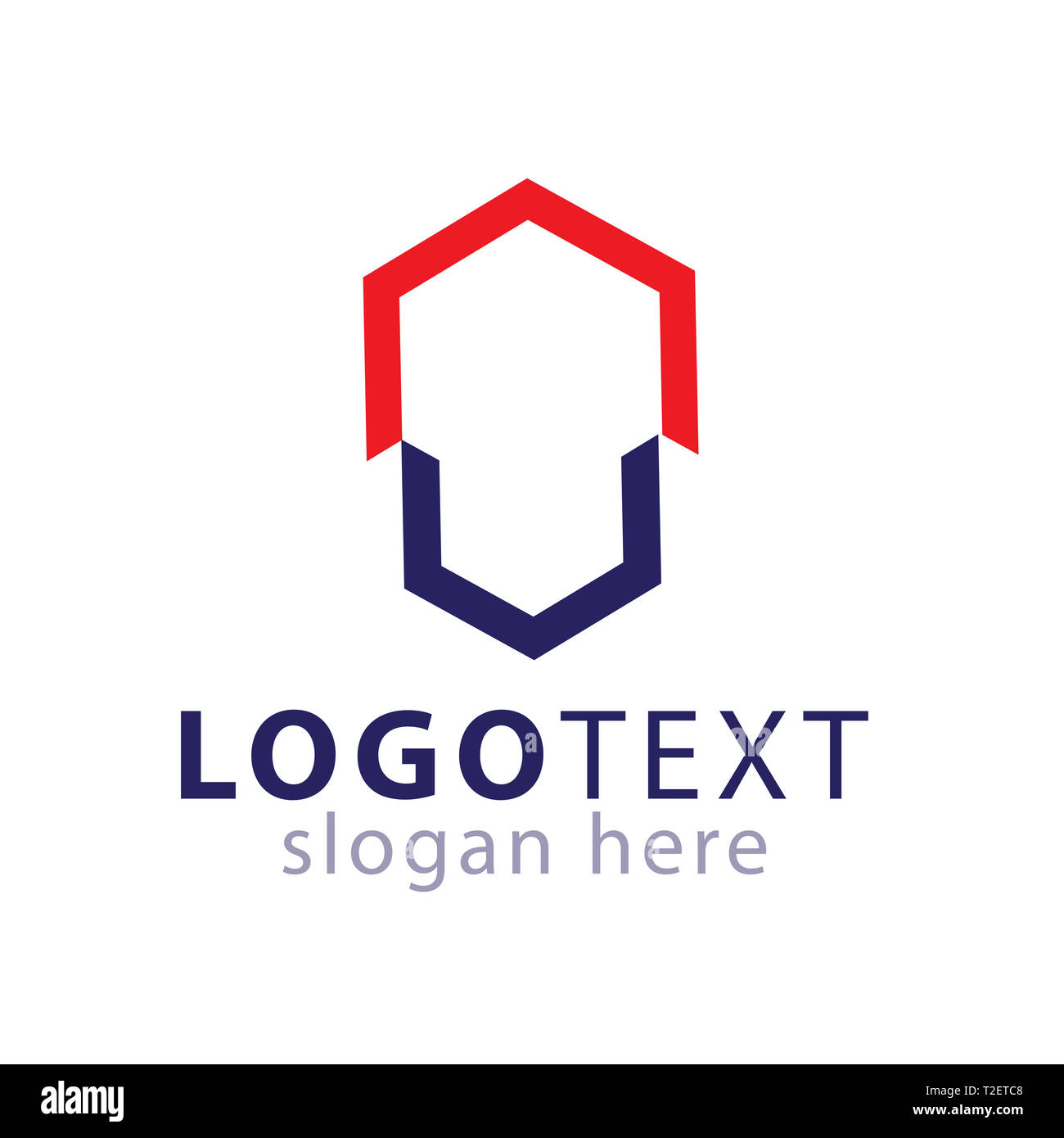 Hexagonal logo hi-res stock photography and images - Alamy