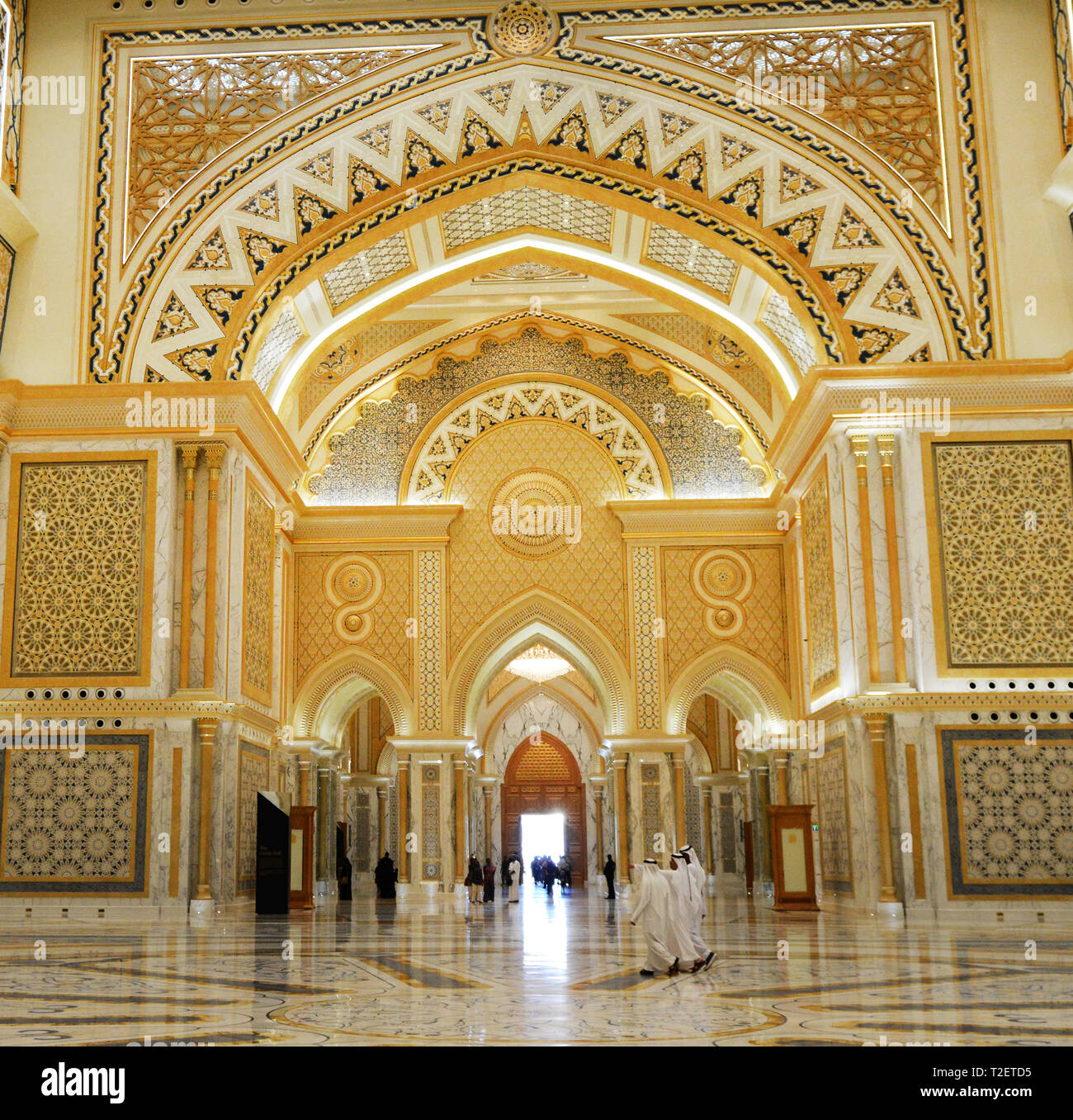 The beautiful Qasr Al Watan - Presidential palace in Abu Dhabi, UAE ...