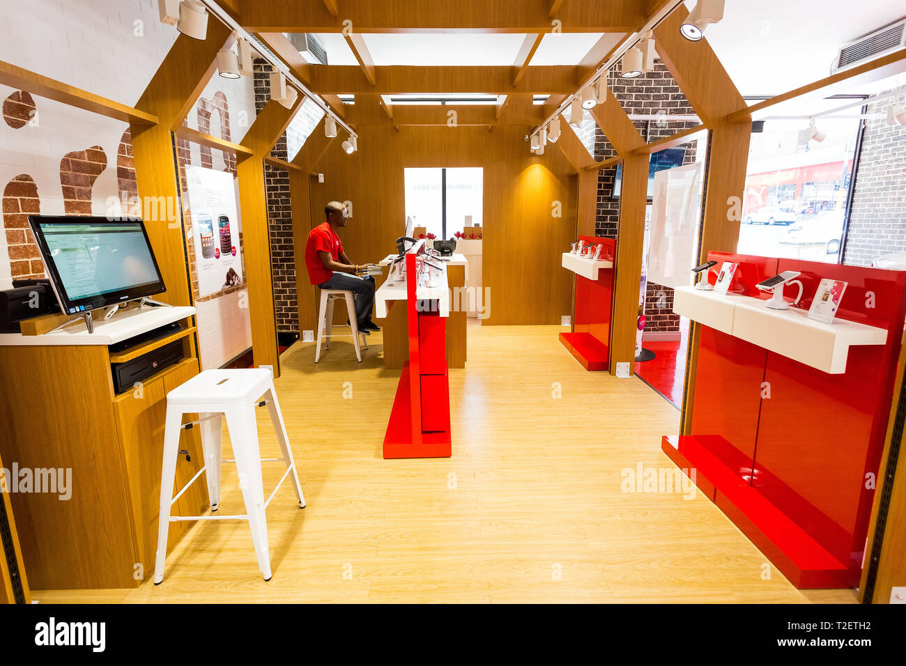 Johannesburg, South Africa - October 03 2013: Inside Interior of a ...