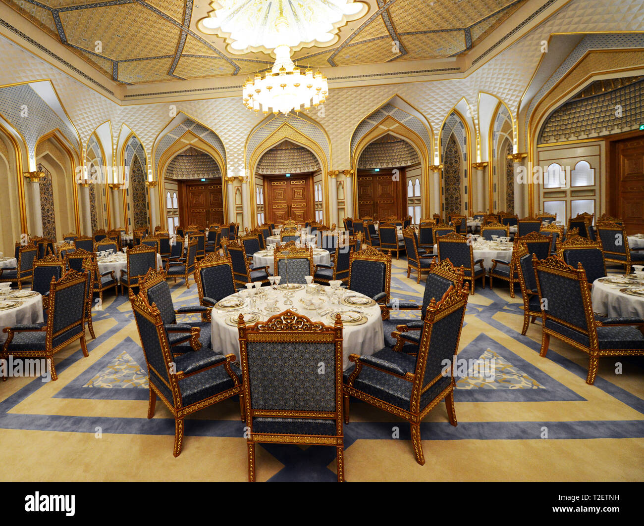 The beautiful Qasr Al Watan - Presidential palace in Abu Dhabi, UAE ...