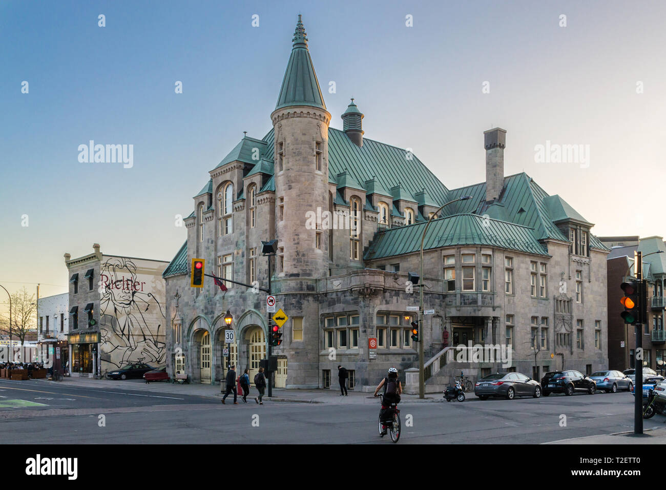 Montreal fire station 30, Montreal, Canada Stock Photo - Alamy