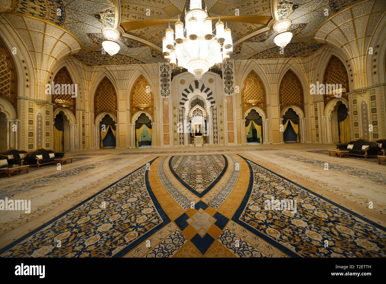 The beautiful Qasr Al Watan - Presidential palace in Abu Dhabi, UAE ...