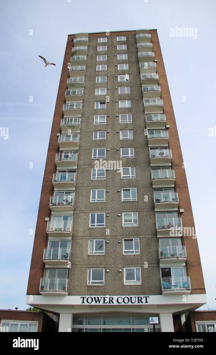 Tower block, Southend on Sea, Essex Stock Photo - Alamy