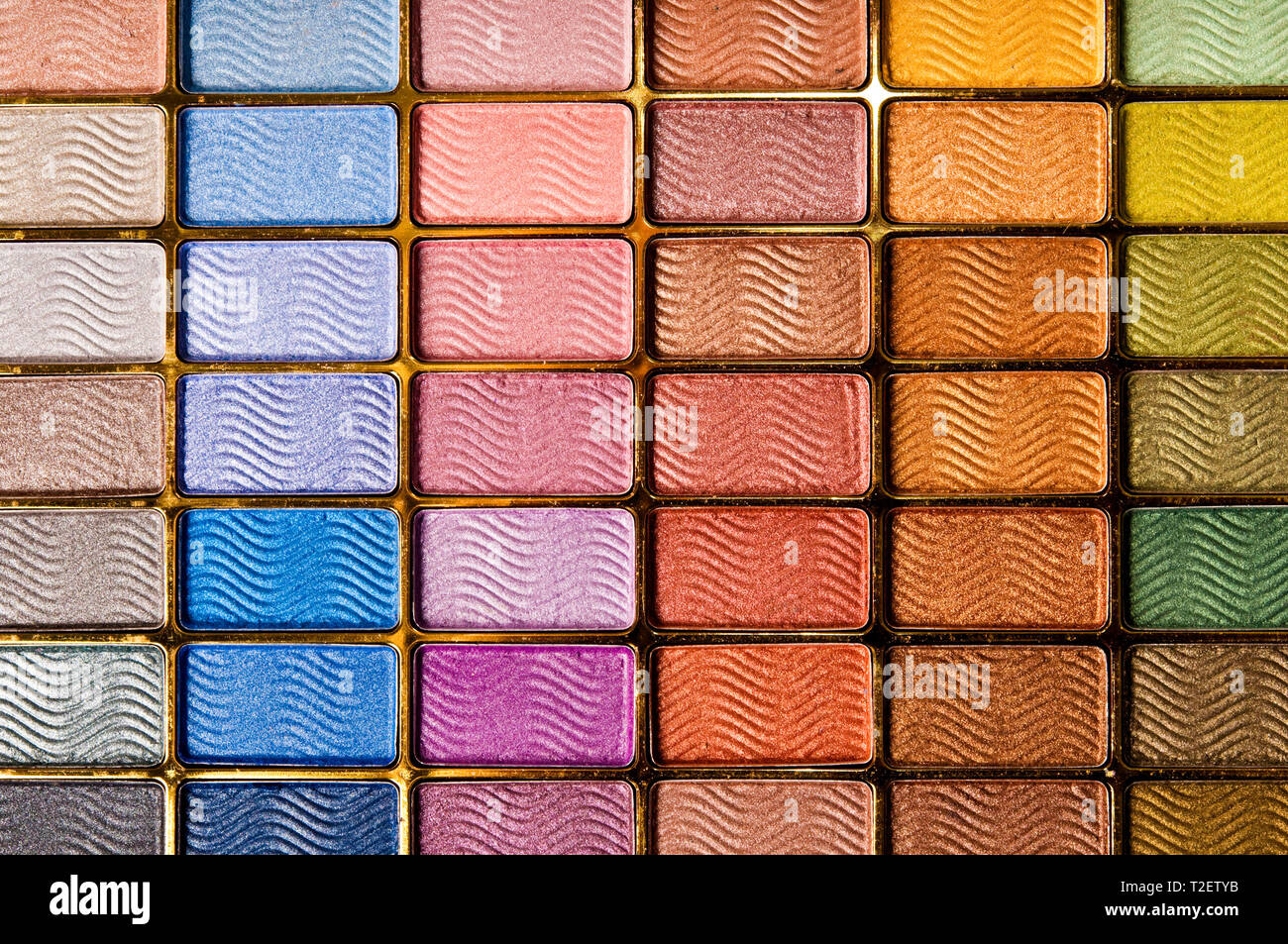 pattern of colors of a makeup box Stock Photo - Alamy