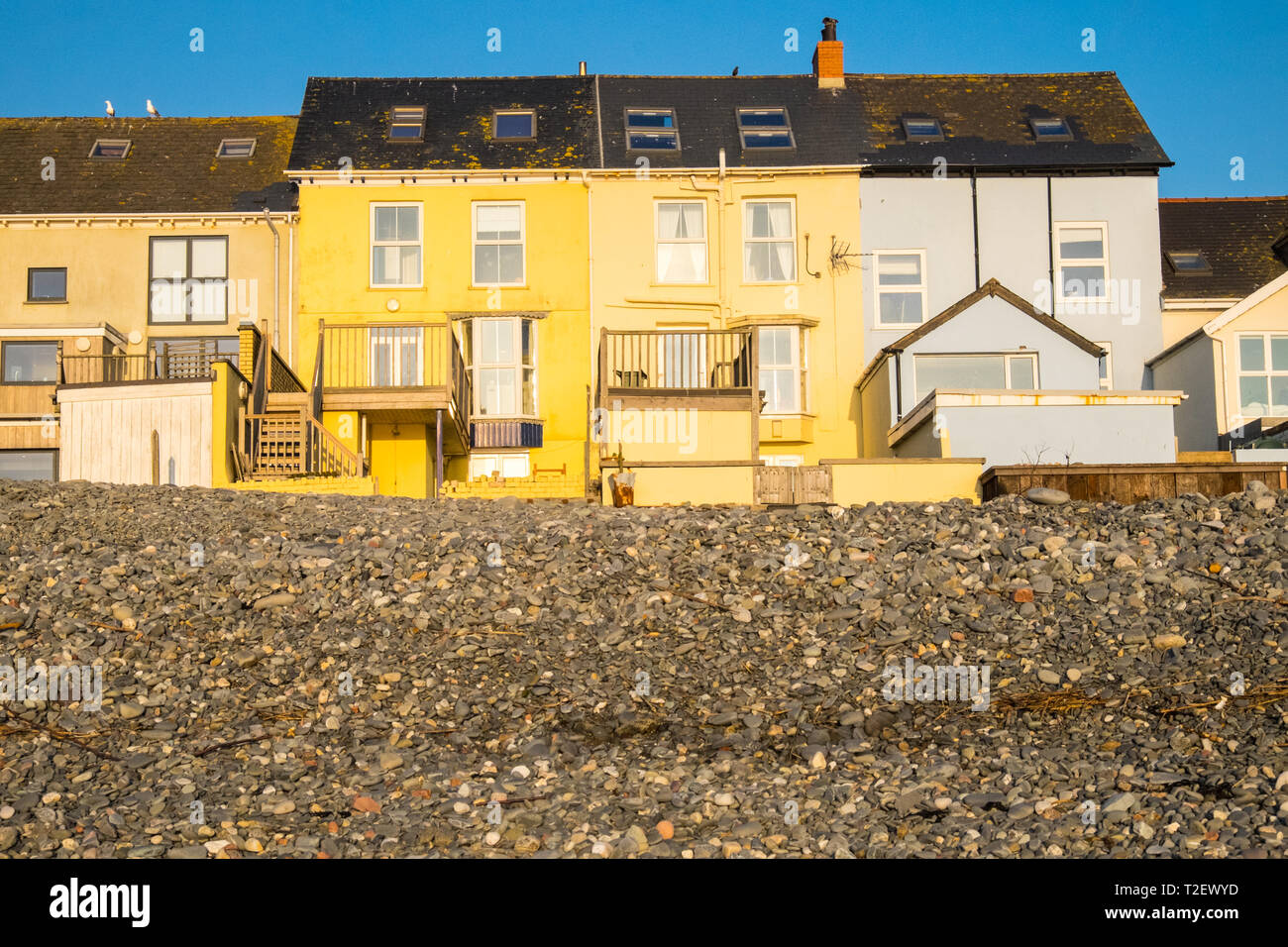 Borth houses flooding hi-res stock photography and images - Alamy