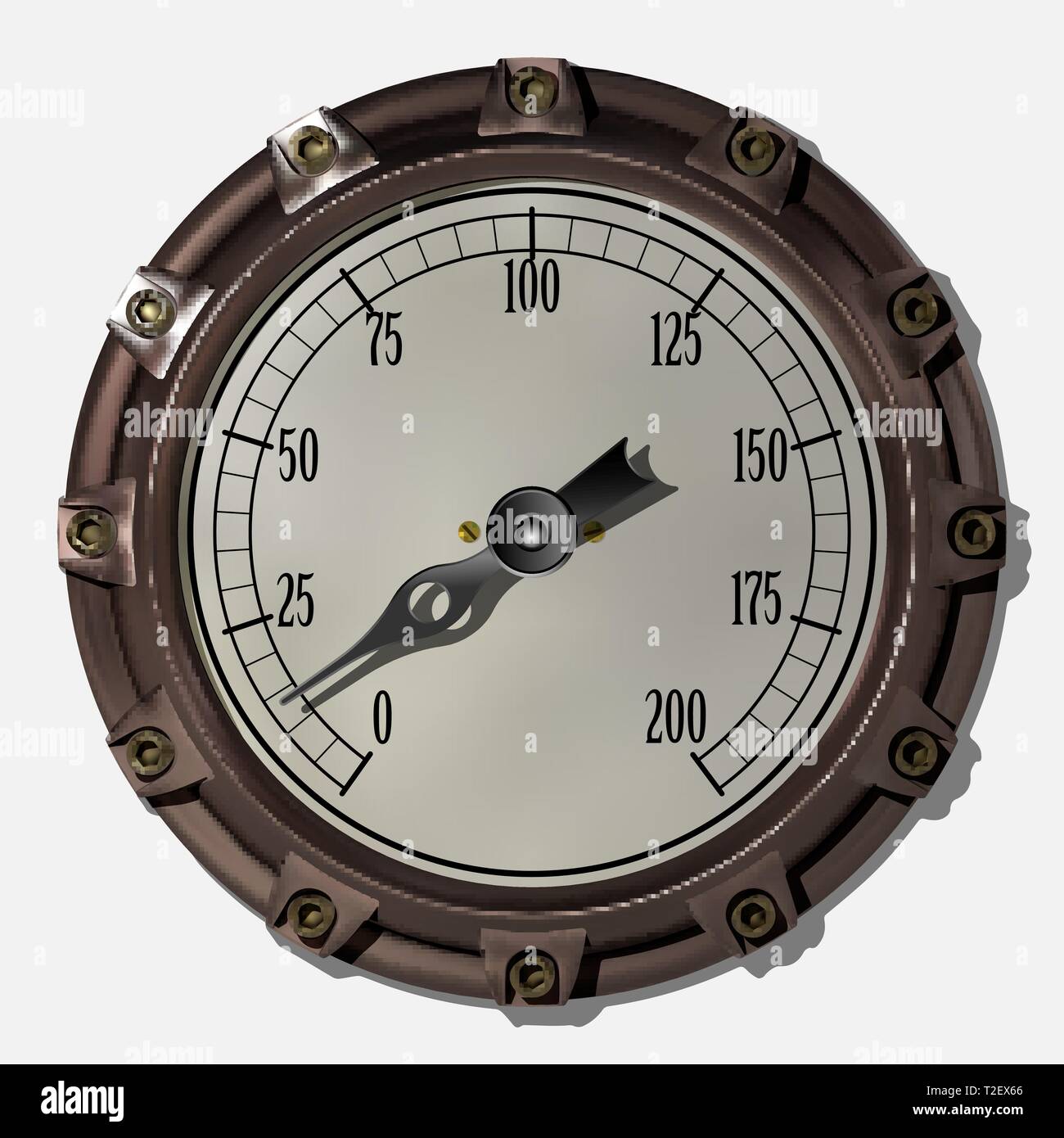 Ancient measuring device in the style of steampunk vector Stock Vector ...