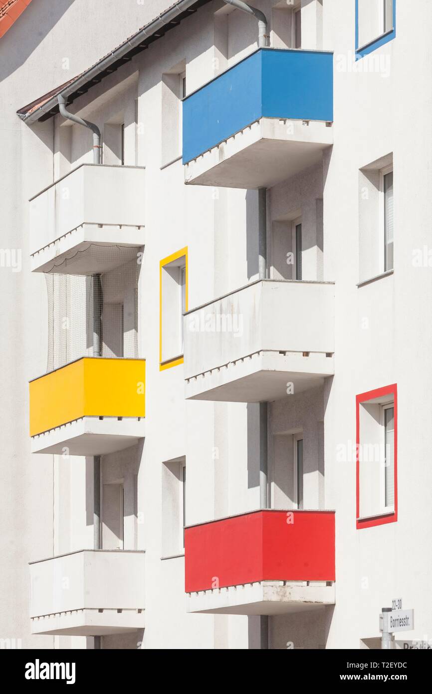 Colorful building balconies hi-res stock photography and images - Alamy