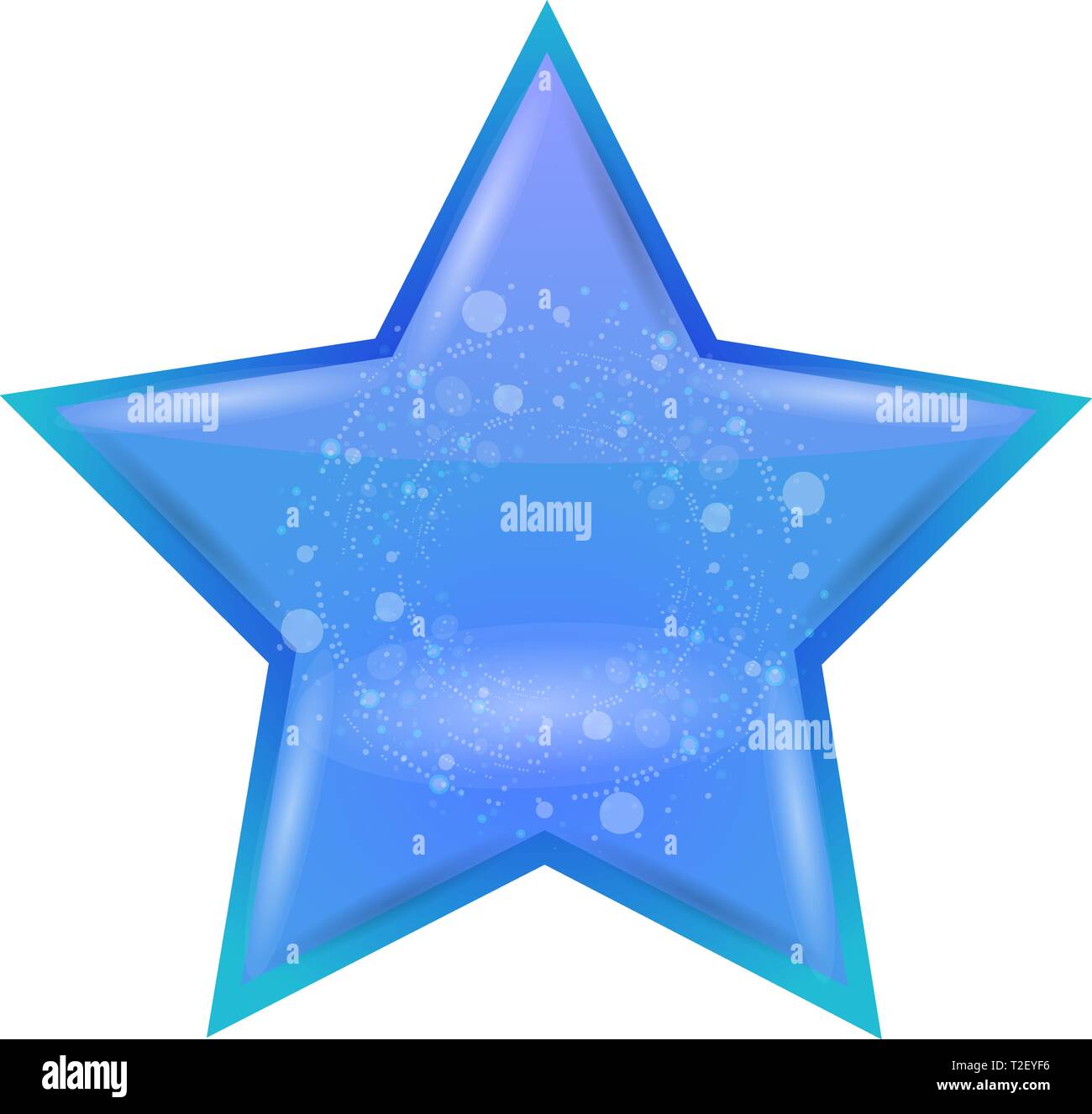 Single Realistic shining star icon. High detailed vector illustration ...