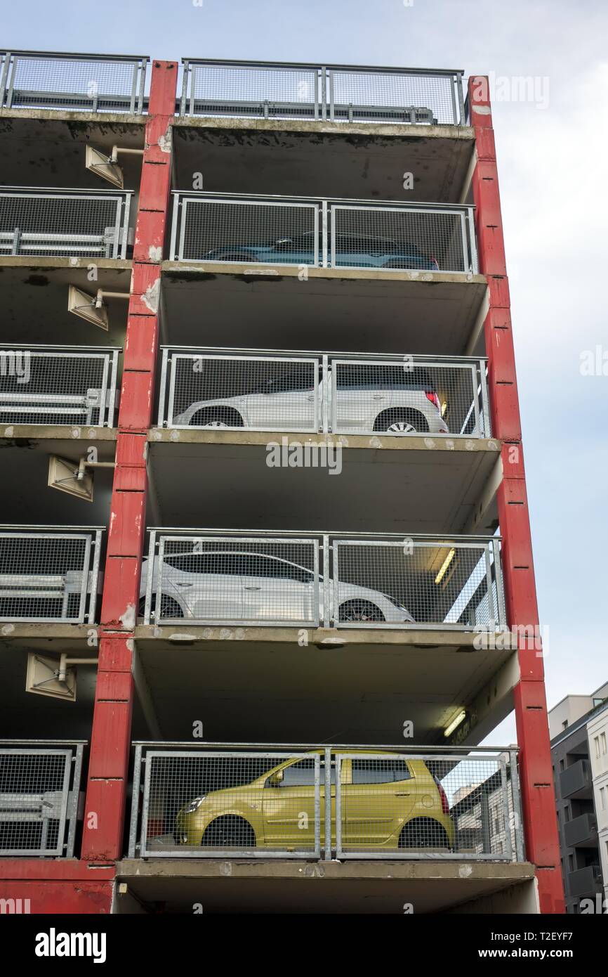 Multi-storey car park with parked vehicles, Germany Stock Photo - Alamy
