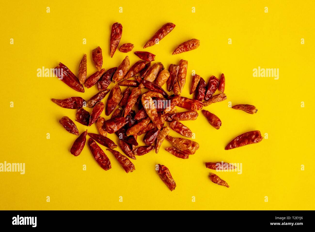Dried chilli peppers, piles, Germany Stock Photo - Alamy