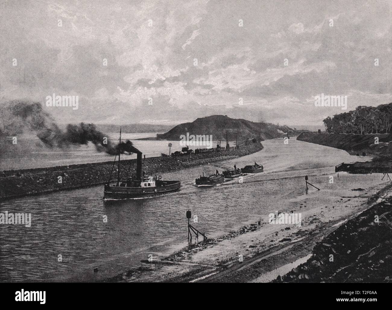 Manchester Ship Canal, Above Eastham Stock Photo - Alamy