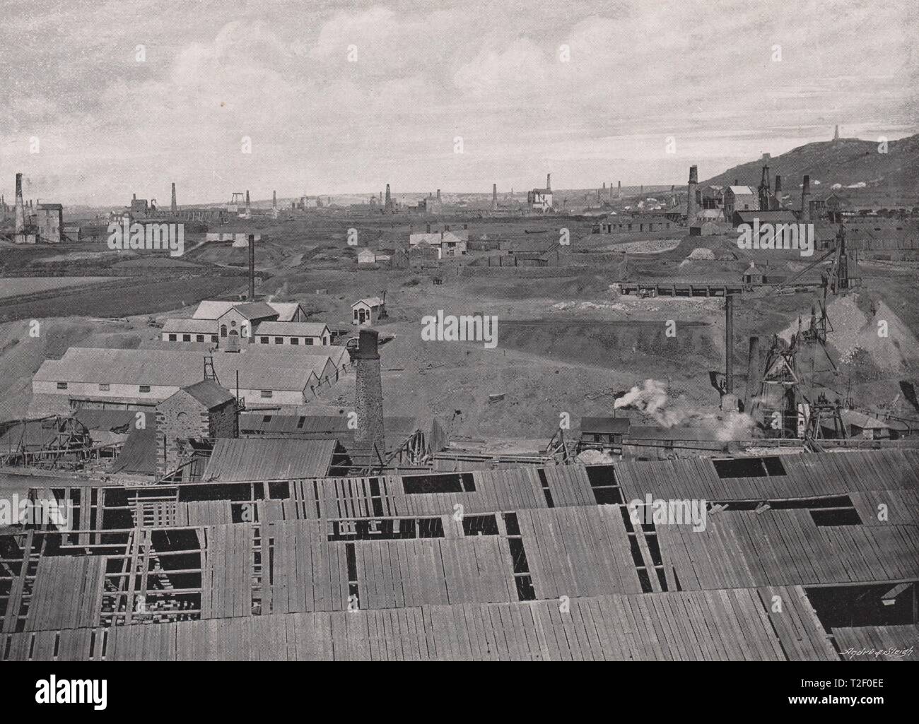 The Centre of the Cornish Mining District Stock Photo - Alamy