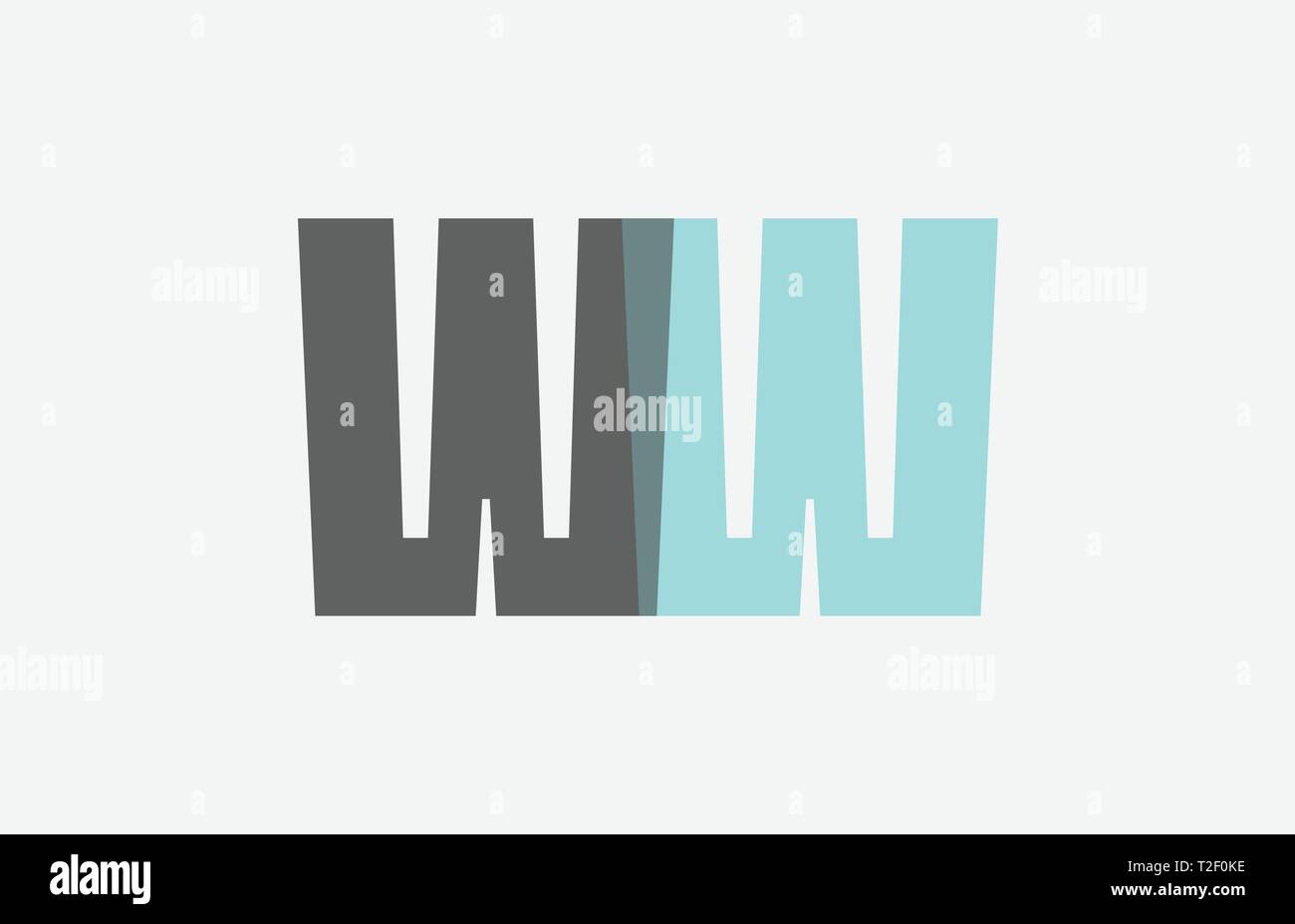 Letter ww Stock Vector Images - Alamy