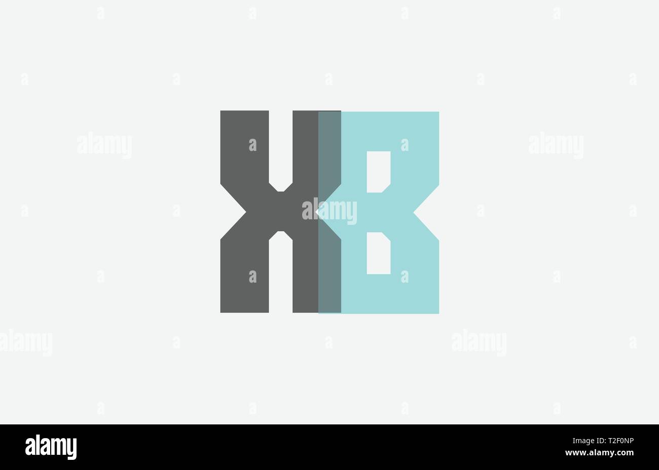 Xb letter design hi-res stock photography and images - Alamy