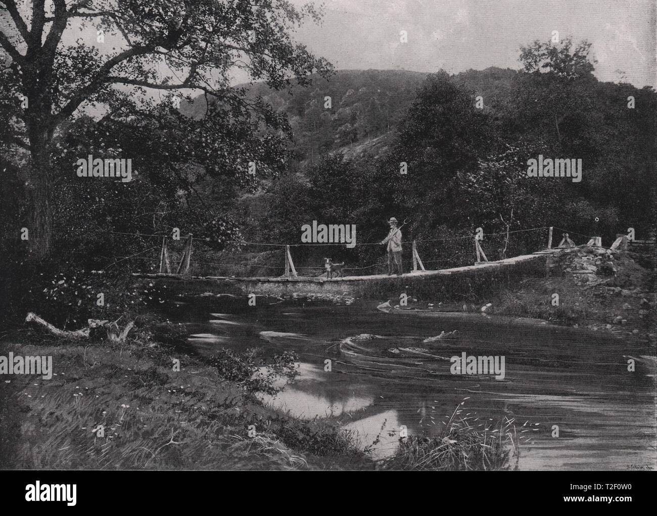 The Shaky Bridge, Llandrindod Wells Stock Photo - Alamy